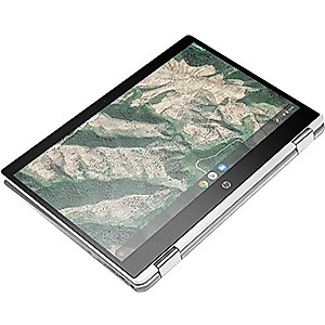 HP Chromebook x360-14" HD Touch - Celeron N4000-4GB - 32GB eMMC - Silver White