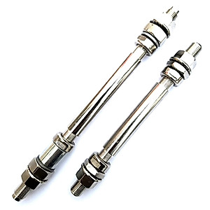 Free-fly Bike Bicycle Wheel Hub Non Quick Release Lock Skewers Prevent Removing Wheels by Hands Bike Repair Tool (1 Pair, 2 Piece)