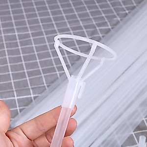 Large Balloon Sticks with Big Cups, 35 Sets Thickened 17inch Long Clear Bobo Balloon Sticks Holders for 10" to 30inch Large Balloons