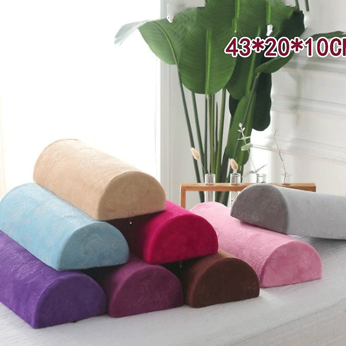 VENYAA Lumbar Support Pillow Foot Pillow Lumbar Pillow Latex Memory Foam Foot Pillow Removable Foot Relaxation Support Pad Massage Spa Tools