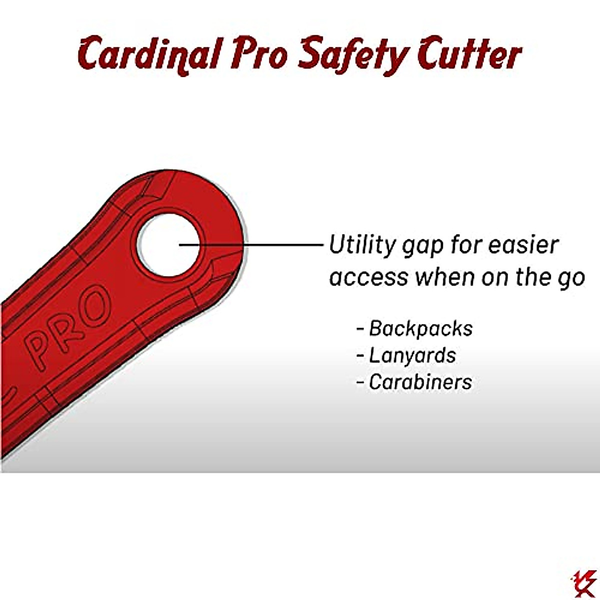 Cardinal Pro Safety Box Cutter Safety Package Opener Safety Box Opener Cut Cardboard Plastic Banding Film Bags Clamshell Cutter Box Cutter with Guard Safety Cutter - Disposable Recyclable (10, Red)