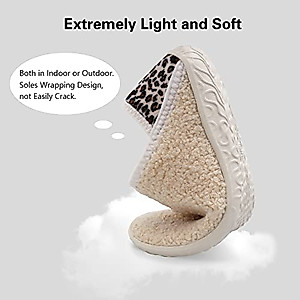 Fuzzy House Slippers for Women Men Indoor Closed Back Lightweight Cozy Faux Furry Lining Barefoot House Shoes Slipper Socks for Bedroom Home Office Yoga Outdoor Walking Shoes 8.5-9.5 Women/6.5-7.5 Men