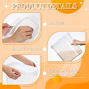 Vesici 2 Pcs 7 Quart Cereal Containers Storage Airtight Cereal Keeper Storage Cereal Dispenser Countertop Plastic Cereal Dispenser Canister Pasta Organizer for Pantry and Kitchen Organization