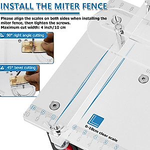 MXBAOHENG Mini Table Saw S3 Portable Precision Craft Table Saw, 1/2" Adjustable Cut Depth, Seven Speed Adjustable Power Supply, Small Hobby Table Saw for Miniature Wood Craft Cutting