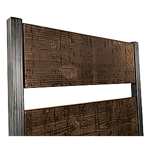 Signature Design by Ashley Kavara 24" Rustic Counter Height Barstool, 2 Count, Brown