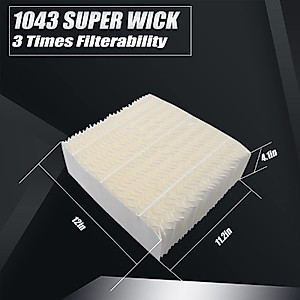 Upgraded 1043 Super Wick Humidifier filter Replacement EP9500 EP9700 EP9800 EP9R500 EP9R700 EP9R800 821000 826000 831000 Compatible with Bemis Spacesaver Humidifier-1 WEEK FREE TRIAL