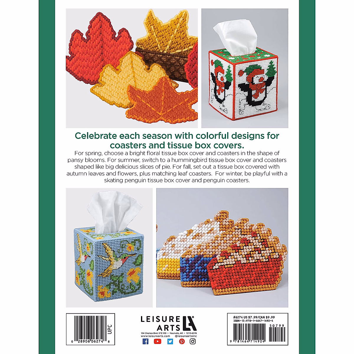 Leisure Arts Tissue Boxes and Coasters