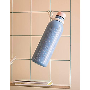 Grupo Erik Official Water Bottle-Sports Bottle-500ml / 17OZ, Stainless Steel, Vacuum Insulated Water Bottle, Double Wall Reusable Water Bottle With Carabiner, BPA Free, Kawaii Water Bottle (Amelie)