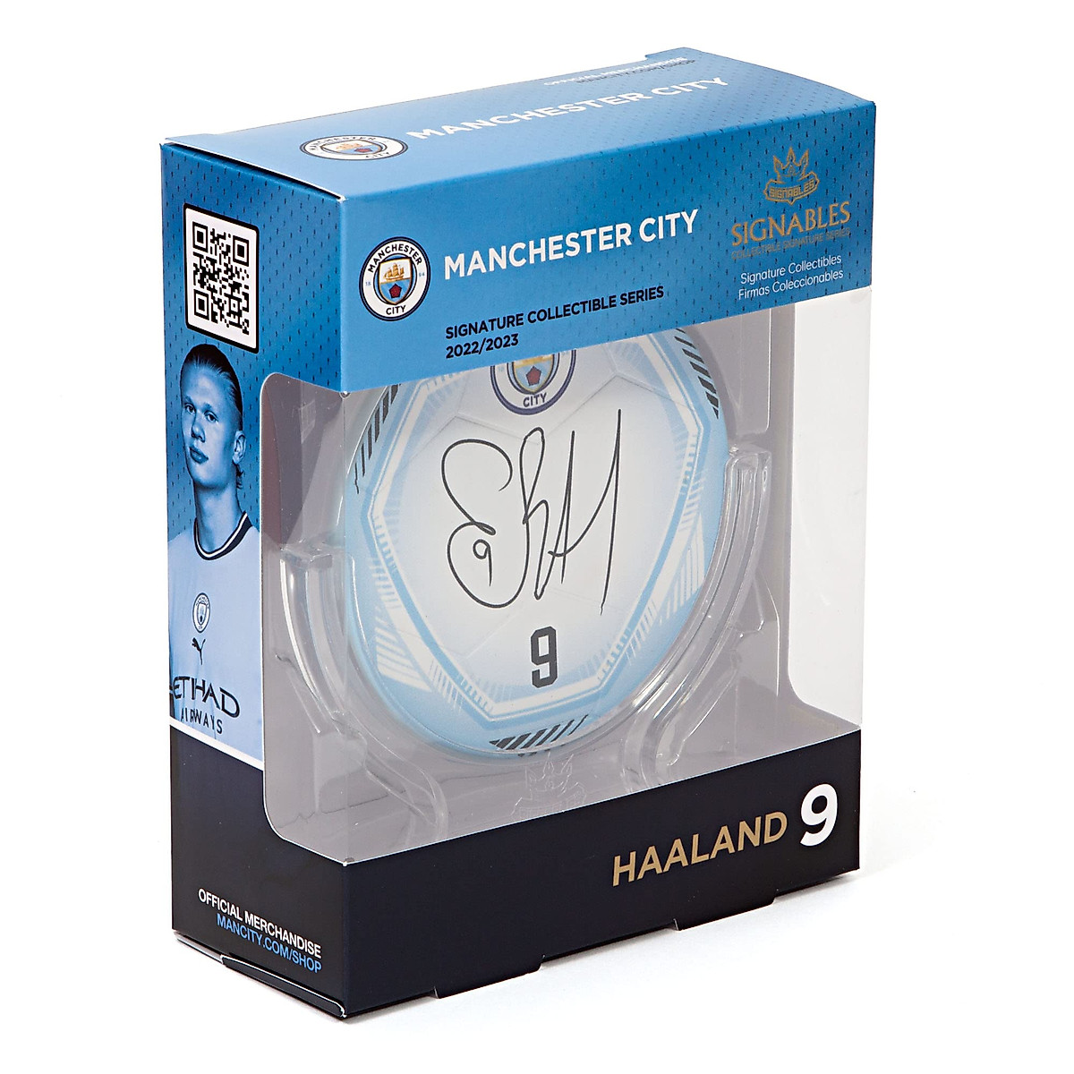 Signables Premium - Man City Erling Haaland - Digitally Autographed Sports Memorabilia - Small Signed Sports Collectible Figurines - Unique Football Figures
