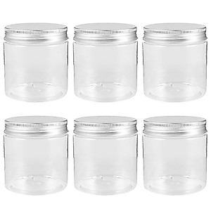 6Pcs Jars with Lids Portable Travel Size Containers for Household Storage Crafts and Cosmetics