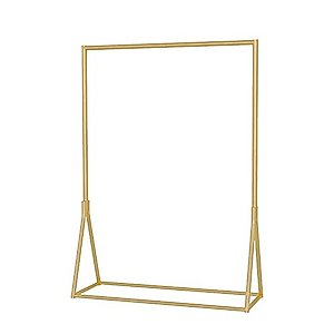 Floorstanding Wild Clothes Rail,Iron Environmental Protection Heavy Duty Clothes Rail,Simple, Solid/Golden / 120cm