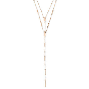 Kendra Scott Adelia Y Necklace for Women, Dainty Fashion Jewelry, 14k Rose Gold-Plated
