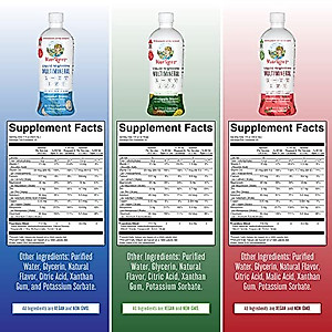 Magnesium Citrate Gummies & Liquid Multimineral (Cranberry) Bundle by MaryRuth's | Magnesium Supplement | Stress Relief, Bone, Nerve, Gut Health | Natural Sleep Support | Vegan Vitamins, Calcium & MSM
