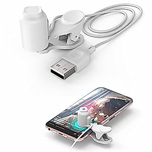 HLS Laluney Auto-clicker Device for Mobile Phone and Tablet Computer Screen,Adjustable Speed Simulated Finger Clickier(2 Packs) (White)