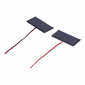 Joyzan Solar Panel Module, Polysilicon Micro Glue Power Solars Cell Photovoltaic Module DIY System Kits for Low Power Electrical Appliances Toys Advertising Household Lights Electric Fans