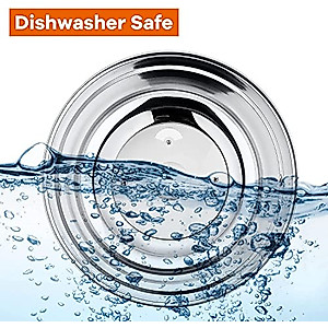 3Pcs Basting Cover & Burger Press Set, Leonyo 12" & 9" & 6.5" Round Cheese Melting Dome, Heavy Duty Griddle Dome Steam Lids, Stainless Steel Bacon Press for BBQ Flat Top Grill Cast Iron