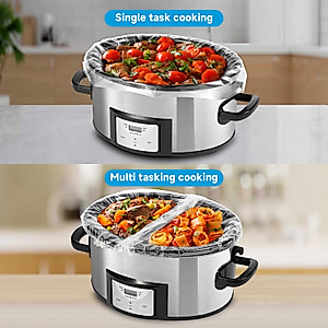 JVVFUU Slow Cooker Liners 3-8 Quart, Cooking Bags Large Size 13"x 21", Slow Cooker Bags Disposable Oval Large For Crock Pot (20)