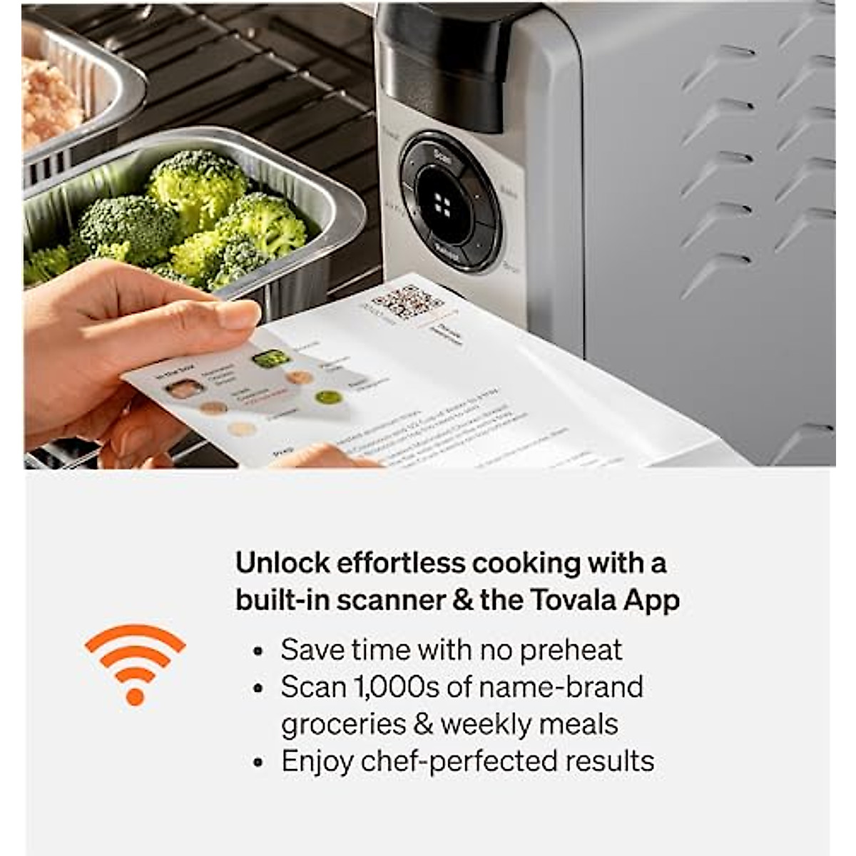 Tovala Smart Oven, 5-in-1 Air Fryer Oven Combo - Air Fry, Toast, Bake, Broil, and Reheat - Smartphone Controlled Countertop Convection and Toaster Oven - With Tovala Meal Credit ($50 Value) - WiFi