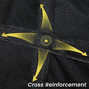 XJ-HOME Extra large storage bag with zipper and handle, large black collapsible travel bag-180L