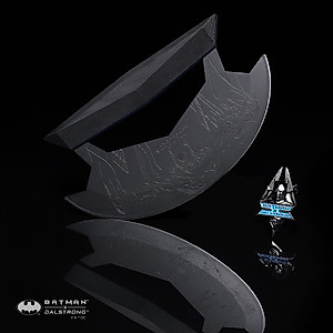 Dalstrong Ulu Knife - 7 inch - BATMAN™ Shadow Black Edition - High Carbon 7Cr17MoV Steel - Black Titanium Kitchen Chef Knife - Rocking, Mincing, Slicing Meat & Herb Knife - G10 Handle - Sheath Cover