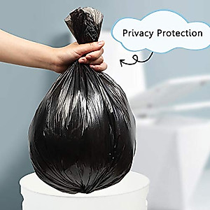 PetsHome Trash Bags, Garbage Bags, 150 Count 4 Gallon [Extra Thick][Leak Proof] Rubbish Bags Wastebasket Bin Liners for Home Office Trash Can Black
