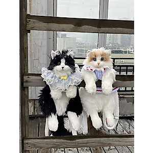 Chongker Stuffed Animals Backpack - Cute Cat plush Backpack, Handcrafted Realistic Cat Shaped Backpack for Women,Girls,Adults,Kids,Idea for Birthdays,Anniversaries,Ordinary days, Large Ragdoll Bag