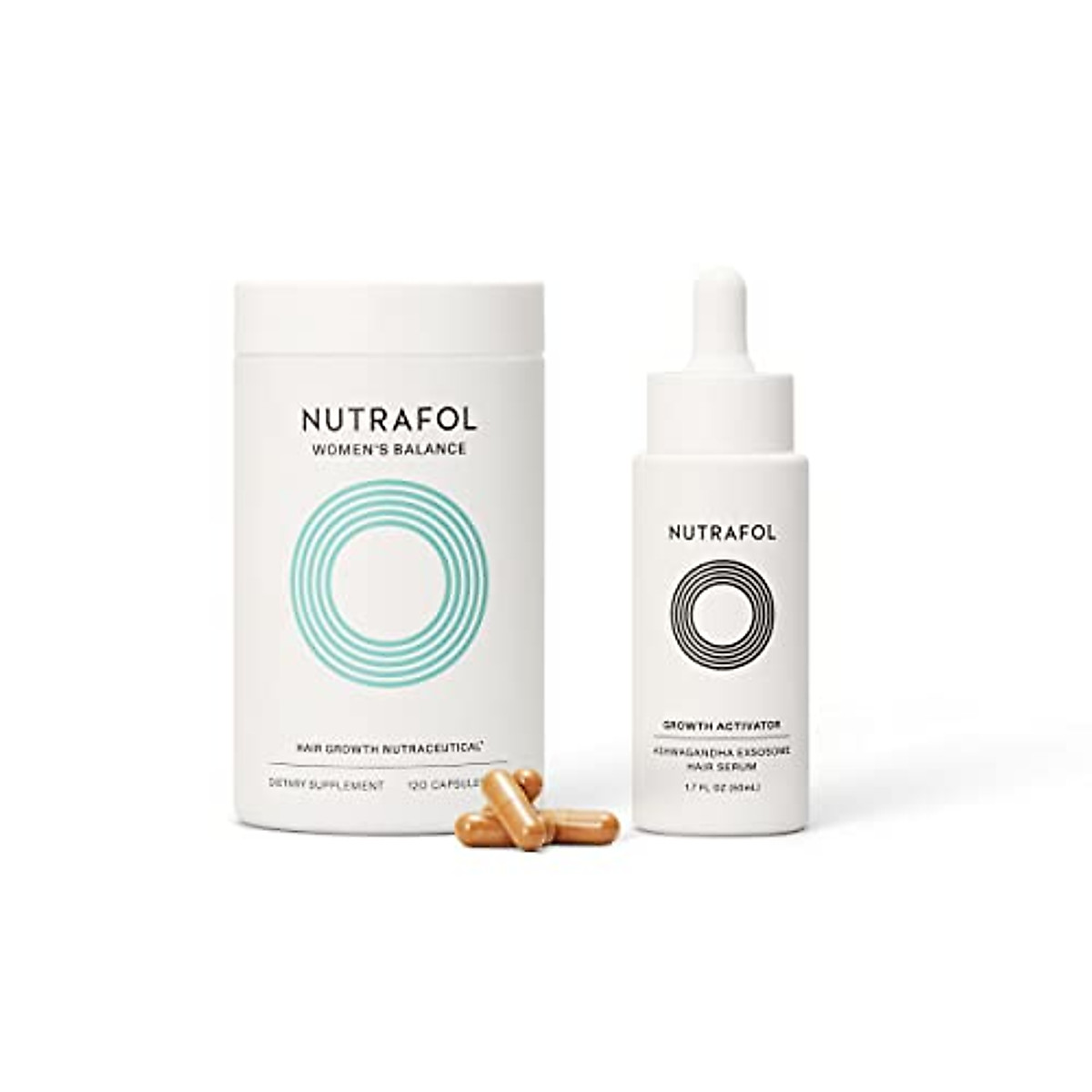 Nutrafol Fullest Hair Kit | Women’s Balance Hair Supplement & Growth Activator | Ages 45+ | Supports Visibly Stronger, Thicker Hair | Patent-Pending Ashwagandha Exosome Technology | 3 Month Supply