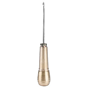 3 Needles Copper Handle Sewing Awl, Leather Shoe Repair Tool, Good Choice for Sewing and Repairing Leather, Shoes, Bags