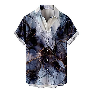 Mens 2023 Summer Fashion Casual T Shirt Short-Sleeved Round Neck Vintage Baseball Tees Letter Print Pullover Top Casual Sport Suit for Men Tshirt Golf Balls Men Yellow Shirts for Men