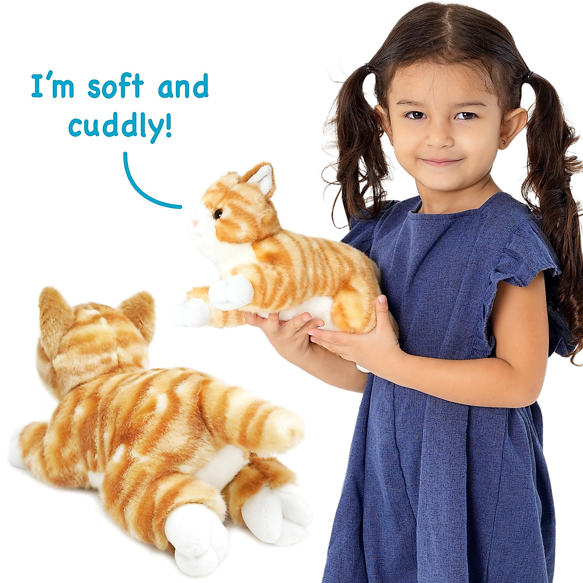 TigerHart Tamarr The Orange Tabby Cat - 10 Inch Stuffed Animal Plush