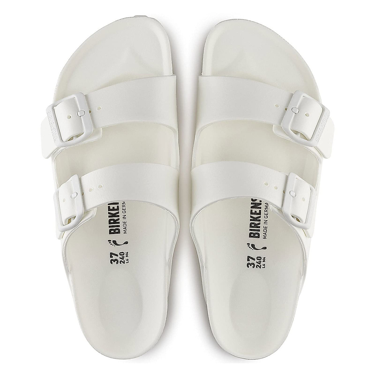 Birkenstock Women's Arizona EVA Sandals, White, 9-9.5 Medium US