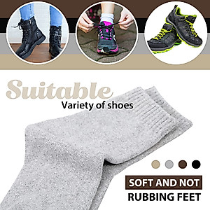 Jecery 60 Pairs Thermal Winter Socks Warm Socks for Men and Women Bulk Winter Socks Cold Weather Boot Sock Bulk Pack Donation Charity Care Bundle Warm Gift (Classic Colors)