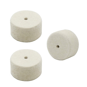 3 Pieces Drum Pedal Beater Felt Pads Replacement Drum Pedal Beater Mallet Hammer Head Felts Pads Percussion Accessory