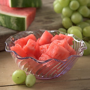 Carlisle FoodService Products 453307 Plastic Dessert Bowls, 13 oz, Clear