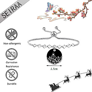 SEIRAA The Night Court Jewelry Court of Thorns and Roses Bracelet To the Stars Night Court Bookish Gifts (Night Court bracelet)