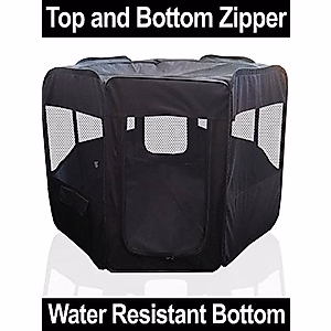 Portable Pet Playpen 45 * 45 * 22" Premium Large Size Puppy Kennel - Best for Small and Medium Size Dogs and Cats - Simple Folding Design for Easy Storage