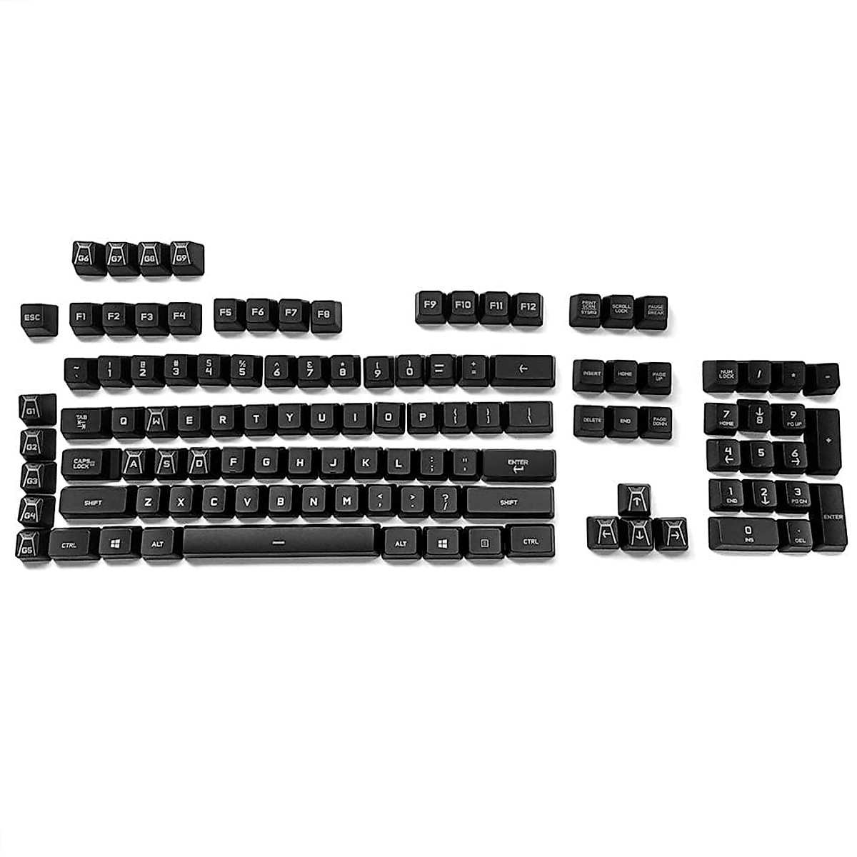 A Full Set 113 Keys keycaps Replacement for Logit G910 Orion Spark RGB Mechanical Gaming Keyboard