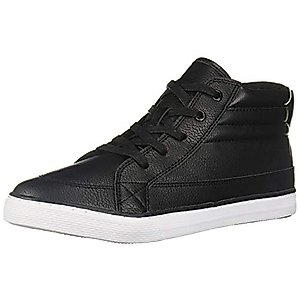 The Children's Place,Baby-Boys,Mid Top Sneaker,and Toddler Uniform Hi Top Sneakers,Black,5 Big Kid