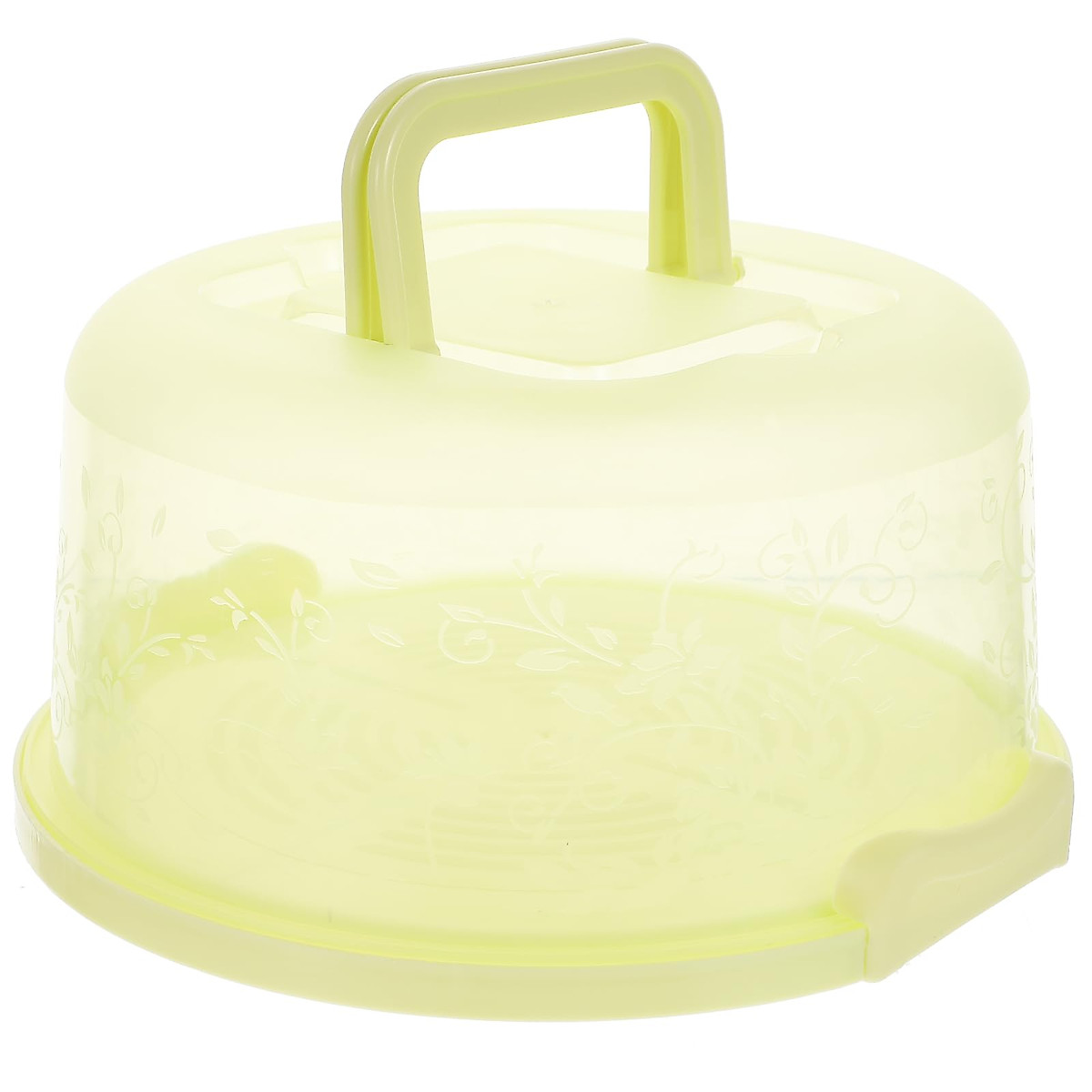 Locking Dessert Carrier Cake Storage Carrier Cake Carrier Clear Plastic Cake Container Cake Box Serving Tray with Handle and Dome Lids Green Locking Dessert Carrier Pie Carrier