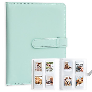 256 Pockets Photo Album for Fujifilm Instax Mini LiPlay 11 9 8+ 8 7S Instant Camera/Mini Link SP-1 Printer, Polaroid Snap SnapTouch PIC-300 Z2300 Mint Zip Instant Camera Printer (Mint)