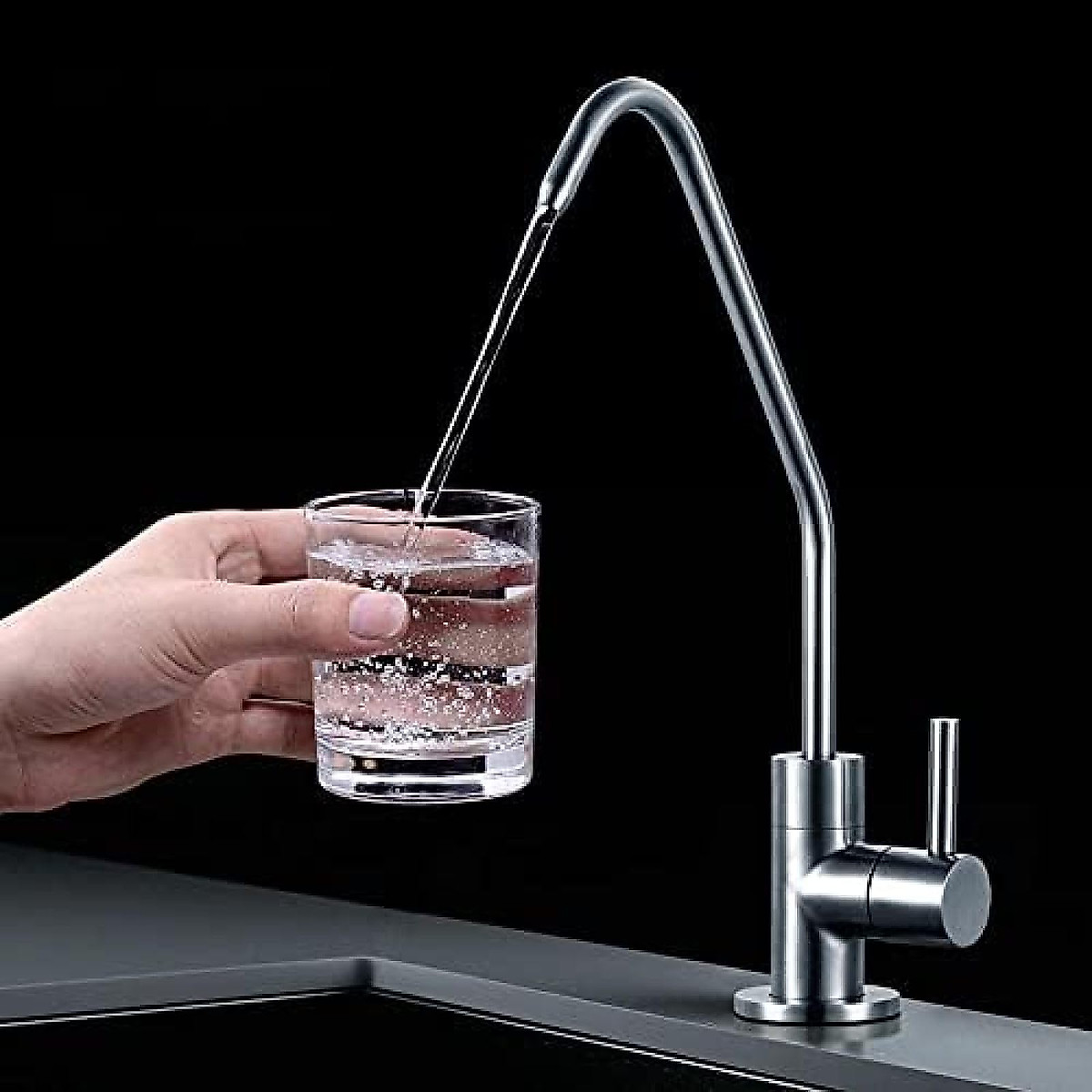 Drinking Water Filter Tap 360 Rotation Kitchen Sink Purifier Faucet Fits All Water Filter Systems & Reverse Osmosis Systems-Oat,Oat