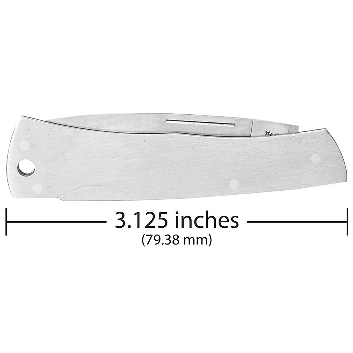 Case WR XX Pocket Knife Brushed Stainless Executive Lockback Item #004 - (M1059L SS) - Length Closed: 3 1/8 Inches
