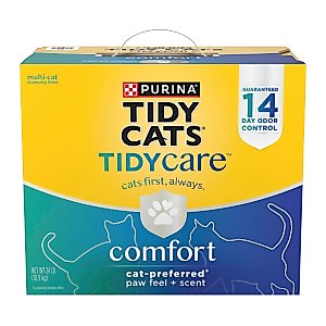 Purina Tidy Cats Tidy Care Comfort Scented Clumping Cat Litter Odor Control Low Dust Formula - 24 lb. Box