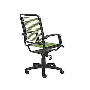 Eurø Style Bradley Bungie office chair, L: 27 W: 23 H: 37.5-43 SH: 17.5-23, Green