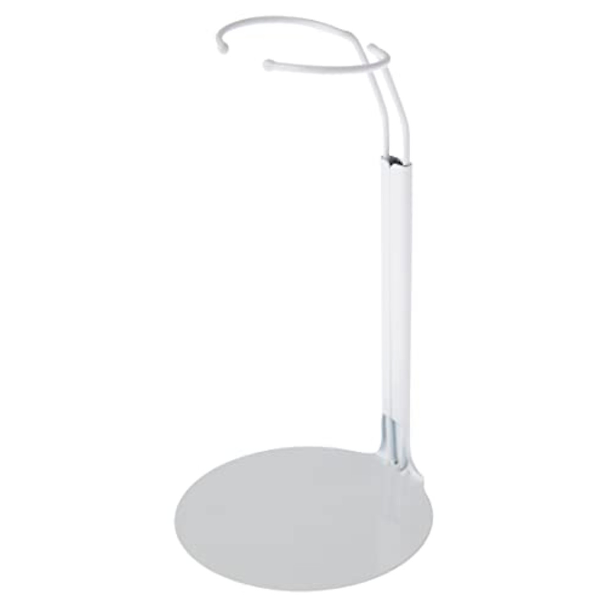 Plymor DSP-5175W White Adjustable Doll Stand, fits 10, 11, and 12 inch Dolls or Action Figures, Waist is 1.75 to 2.25 inches Wide, 5 to 6 inches Around