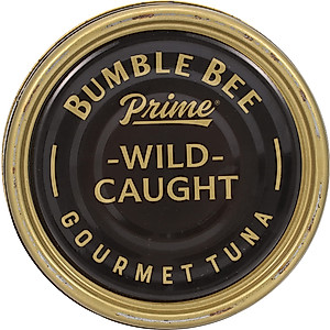 Bumble Bee Prime Solid White Albacore Tuna in Water, 5 oz Can - Premium Wild Caught Tuna - 31g Protein per Serving - Non-GMO Project Verified, Gluten Free, Kosher