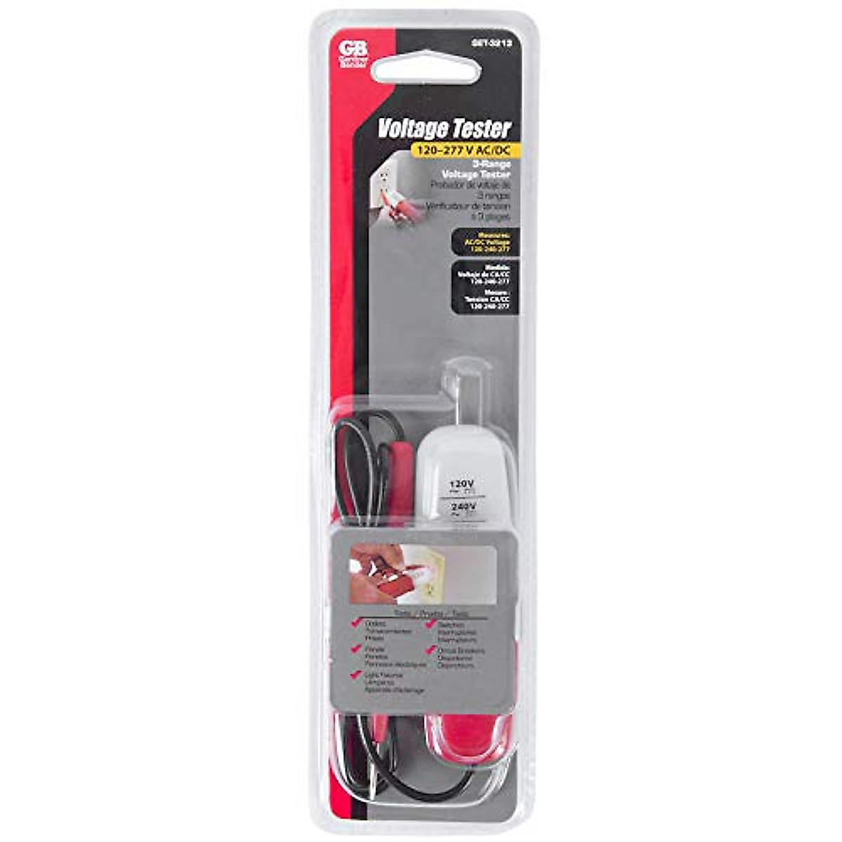 GB Gardner Bender GET-3213 3 Range Voltage Tester