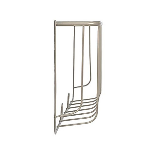 Spectrum Diversified Ashley Cabinet & Wall-Mounted Board & Bakeware Holder, Cookie Sheet Cutting Board Organizer for Cabinet, Baking Accessory Storage & Organization, Satin Nickel