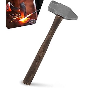 Blacksmith 4LB Handmade Forge Hammer for Farrier, Knife Maker, Blacksmith Forging Tool