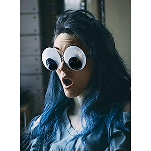 Bastex 3 inch Giant Googly Wiggle Eyes - 6 Pack. Includes Self Adhesive on Backs. Big Wiggly Eyes for Decorations, Arts & Crafts,